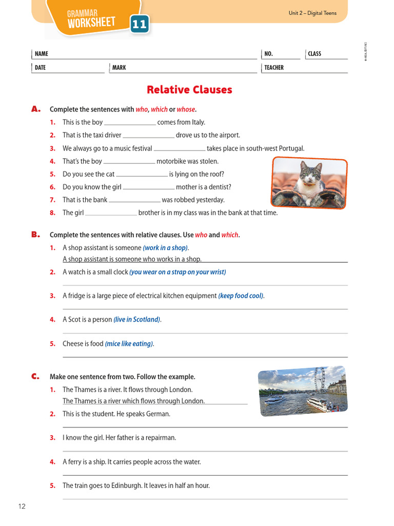 grammar- relative clauses | PDF | Syntax | Linguistics