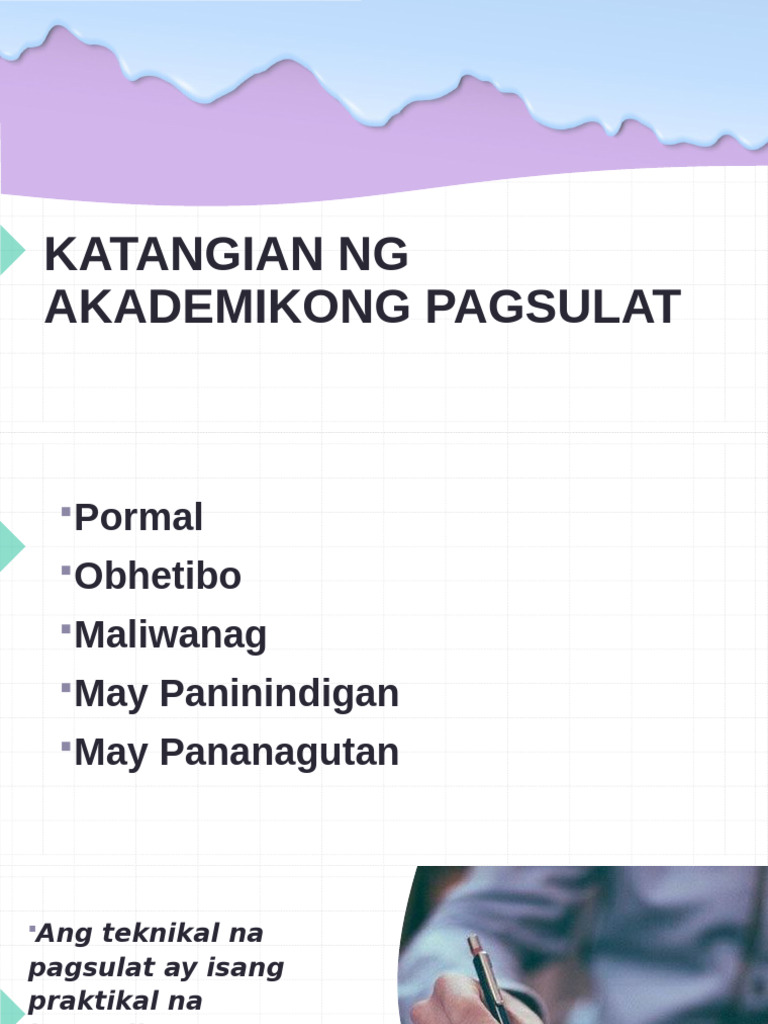 Katangian NG Akademikong Pagsulat | PDF