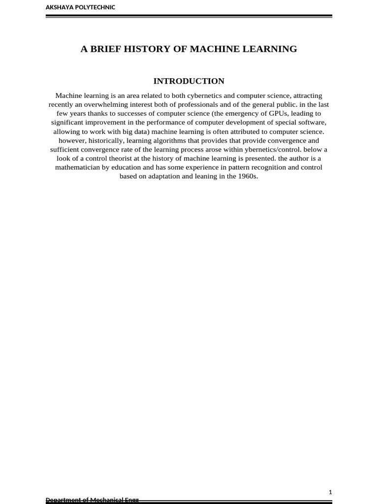 REGRESSION IN MACHINE LEARNING | PDF | Machine Learning | Artificial ...