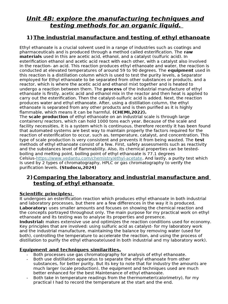 Assignment 4B | PDF | Infrared Spectroscopy | Distillation