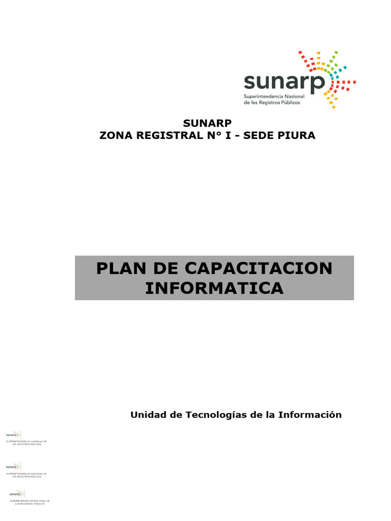 PLAN DE CAPACITACION----1 | PDF | Software | Informática