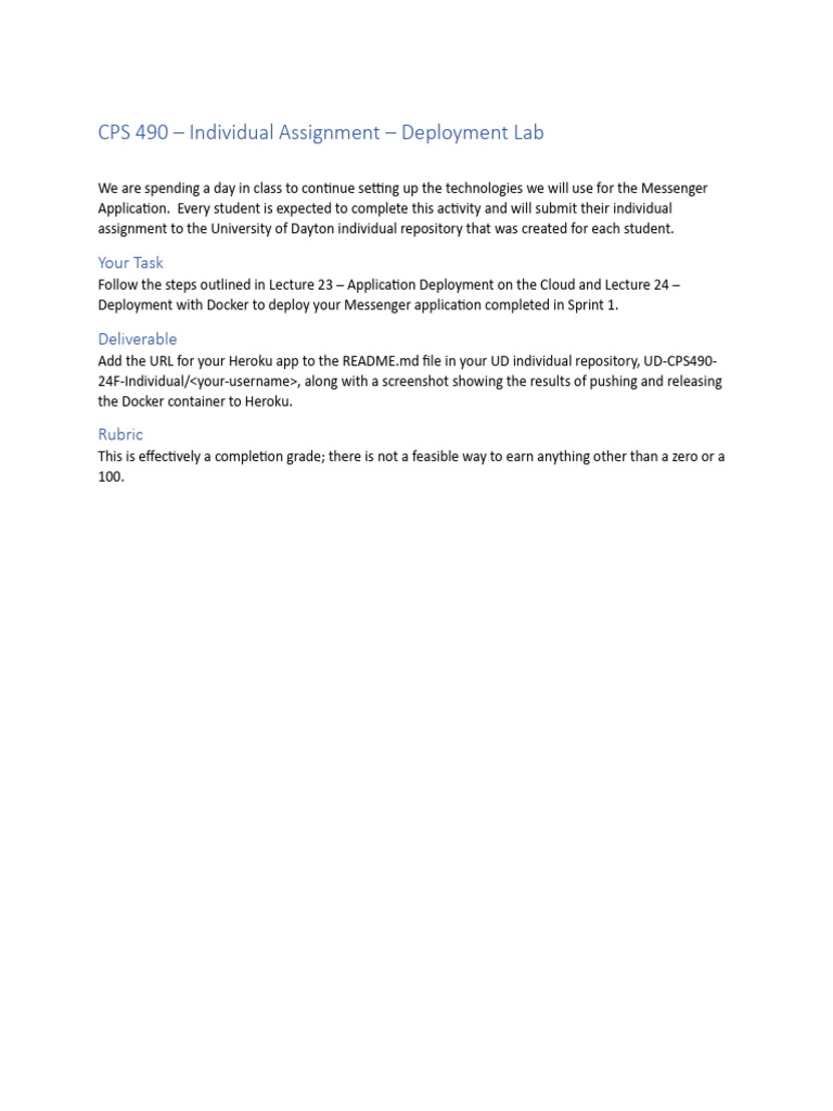 490+Deployment+Lab | PDF