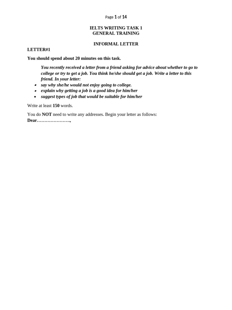 SKH JAN BATCH 2024 IELTS WRITING TASK 1 INFORMAL LETTERS BATCH UPDATED ...