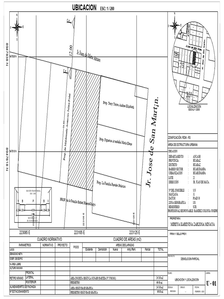 DEMOLICION-A3 Sub1.pdf Ubicacion | PDF