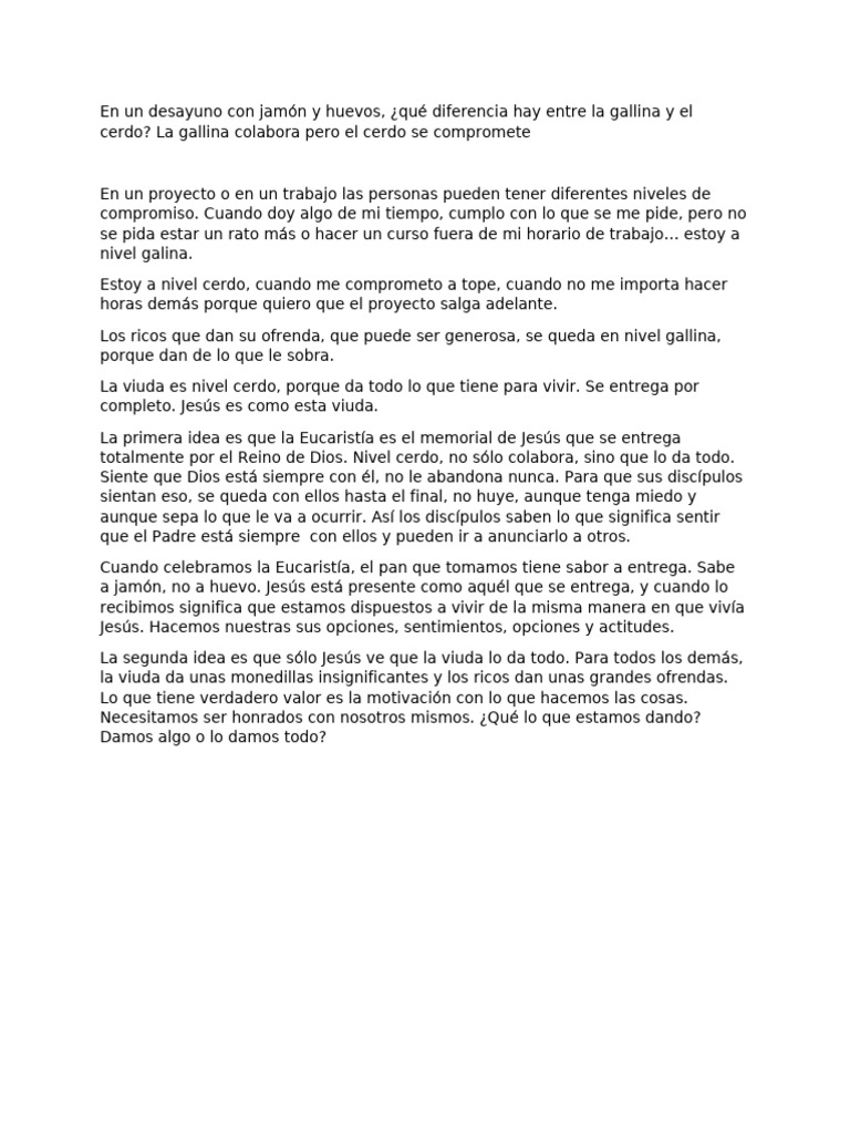 B32 - Homilia domingo tiempo ordinario ciclo B | PDF