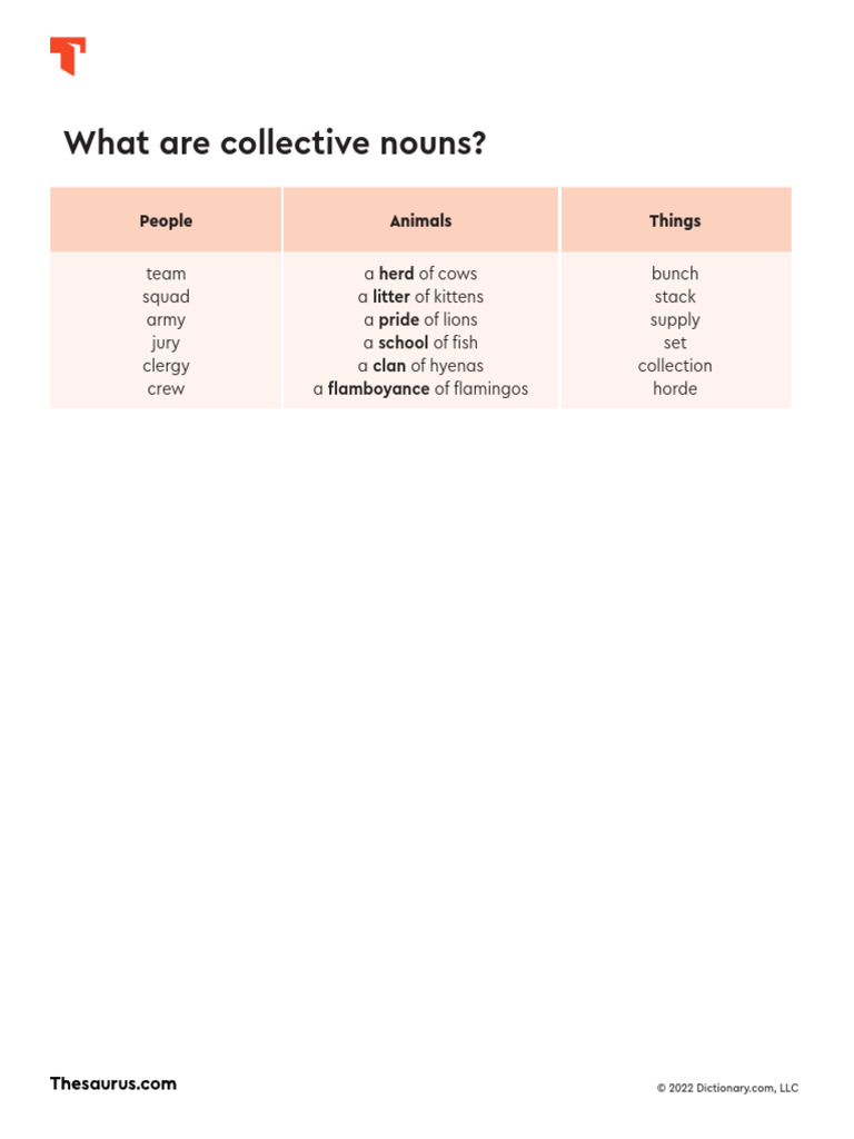 Collective Nouns | PDF