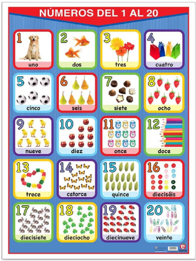 Numeros Del 1 Al 20 | PDF