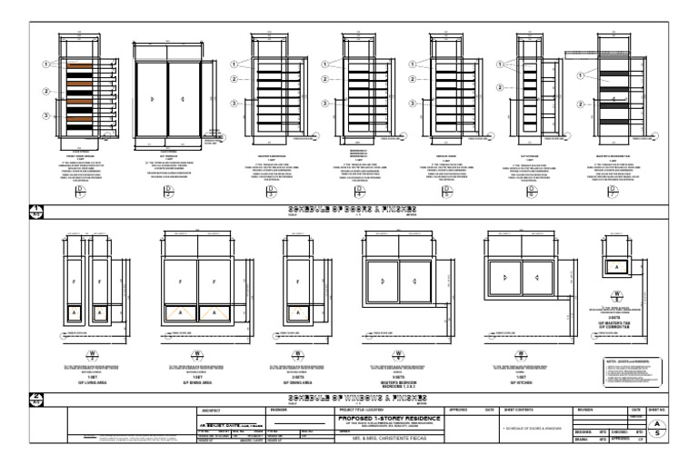 2025 Fiecas Residence A5-1 (1) | PDF | Door | Architectural Elements