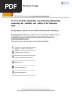 Relationship Assessment Scale Overview | PDF