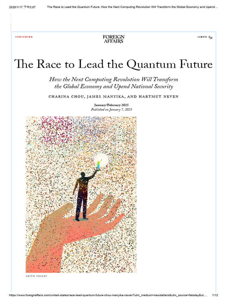 2025 The Race To Lead The Quantum Future How The Next Computing ...