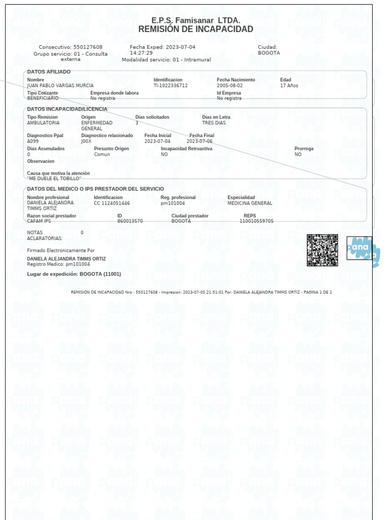 famisanar | PDF | Cuidado de la salud | Medicina