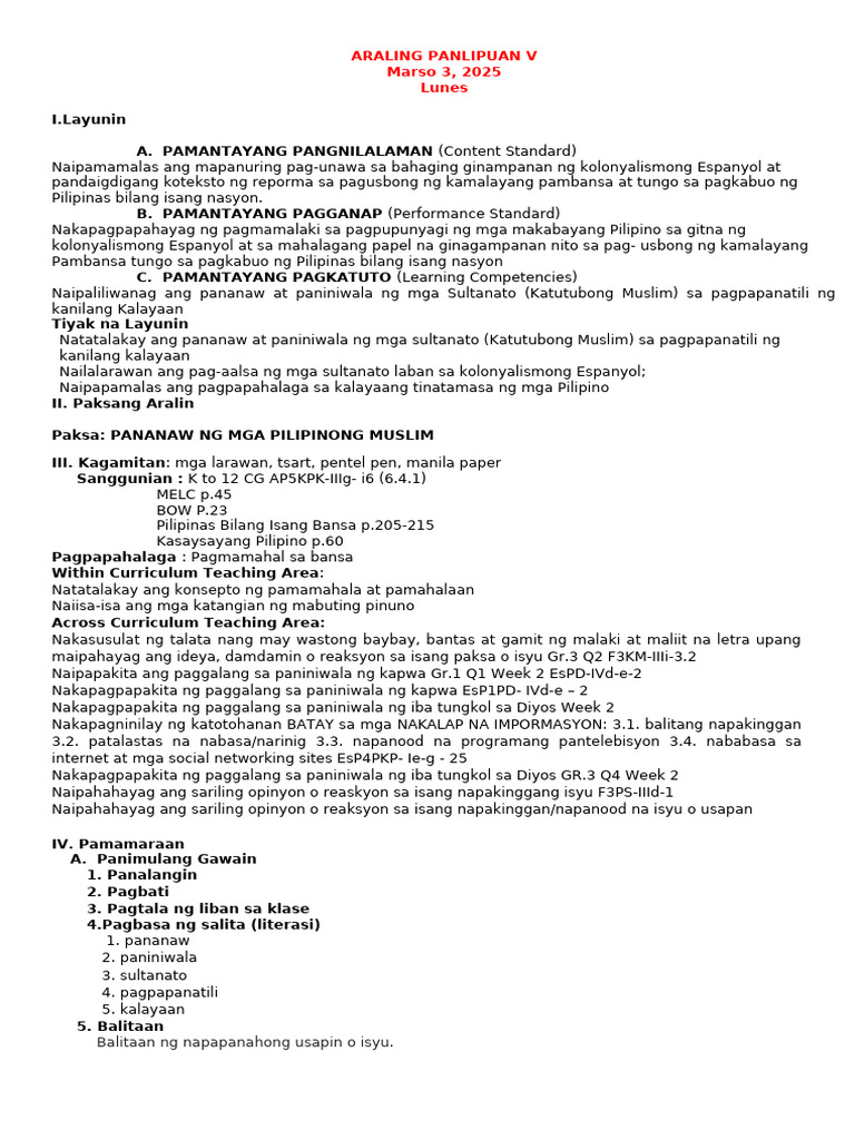 Q4 DLP Ap5 Week 4 Sy 2024-2025 | PDF