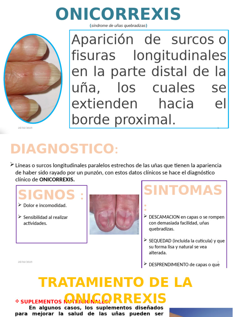 Onicorrexis: causas y tratamientos | PDF | Clavo (anatomía) | Nutrición