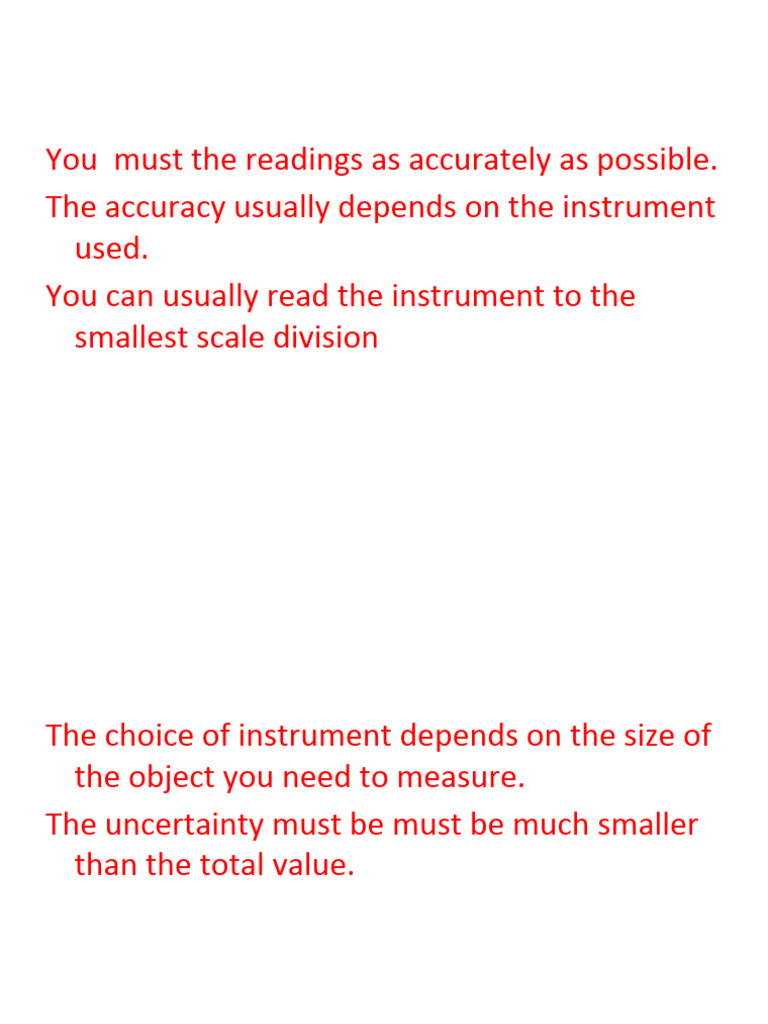 Measuring Instruments | PDF