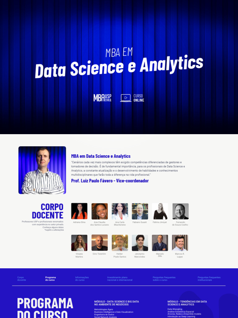 MBA Online em Data Science e Analytics | PDF | Aprendizado de máquina ...