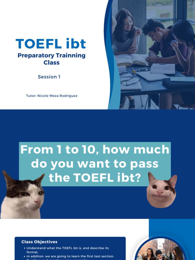 TOEFL iBT Reading Prep Class | PDF | Test Of English As A Foreign ...