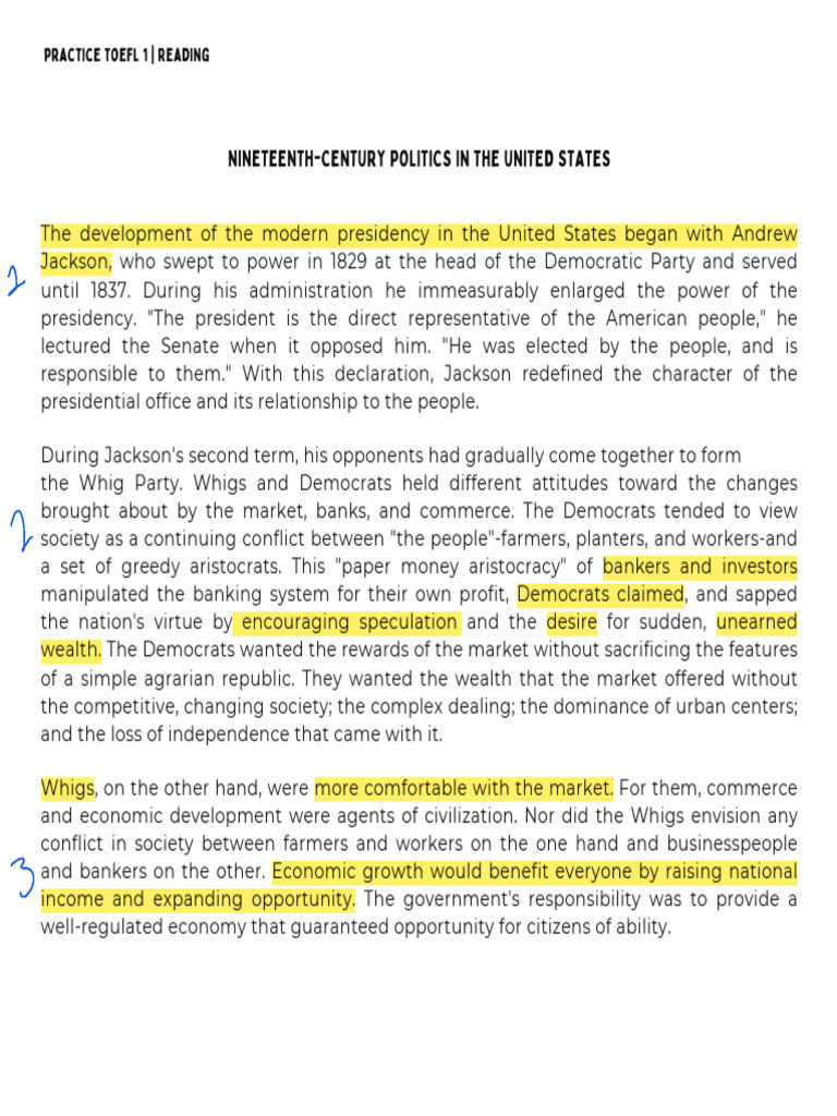 Whig vs. Democrat Ideologies Explained | PDF | Whig Party (United ...