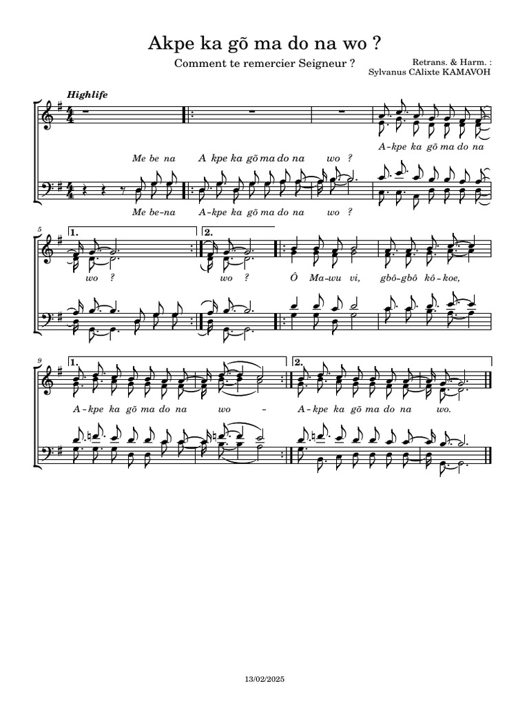 Akpe Ka Go Ma Do Na Wo V2 | PDF