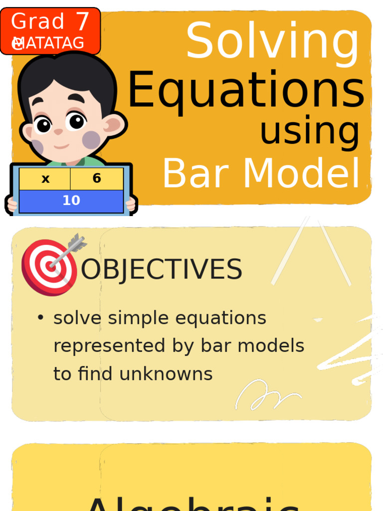 5 Solving Simple Equations Using Bar Model | PDF | Equations | Mathematics