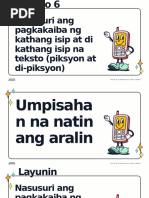 Piksyon at Di-Piksyon | PDF
