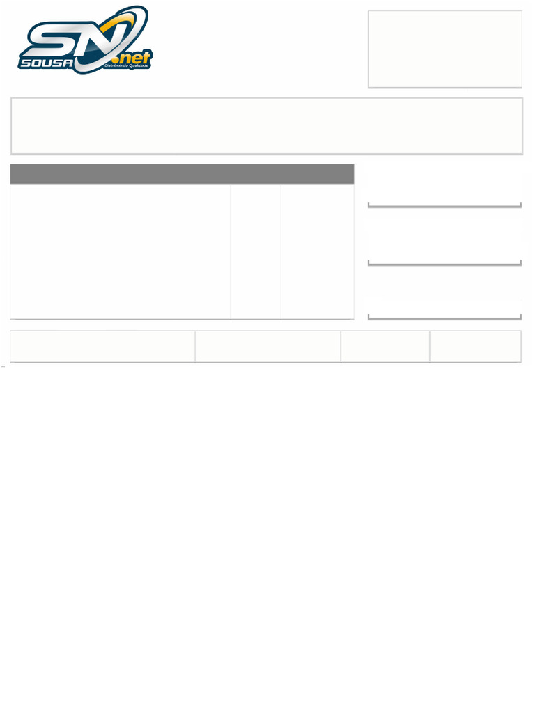 Nota Fiscal de Serviço de Internet 2023 | PDF | Recibo