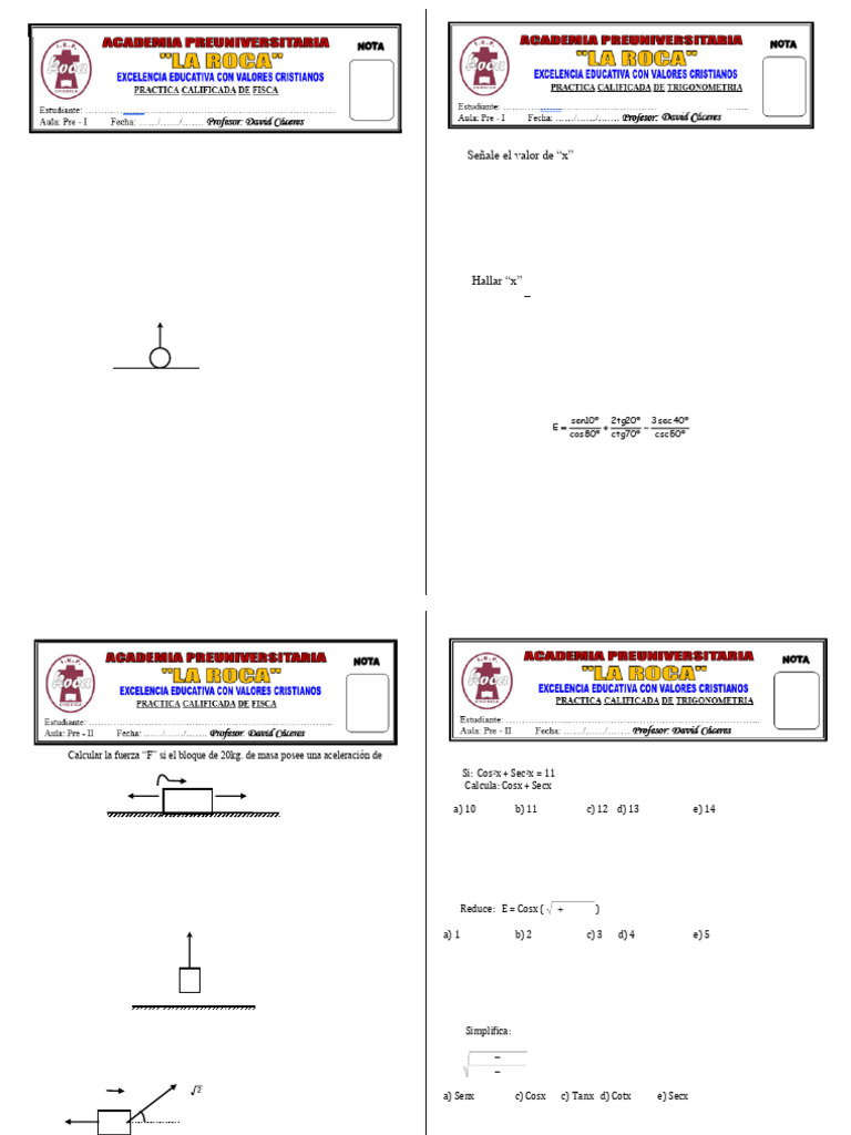 Fisica y Trgo Semana 5 | PDF