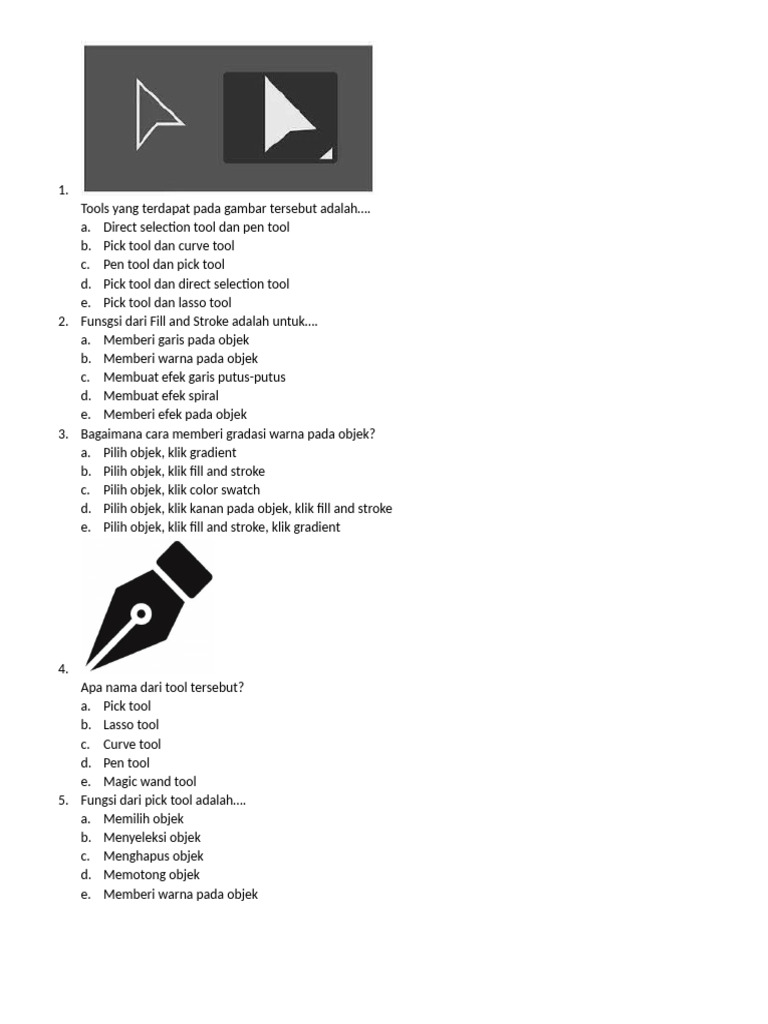 Soal Tambahan X DKV 1 Dan 2 | PDF