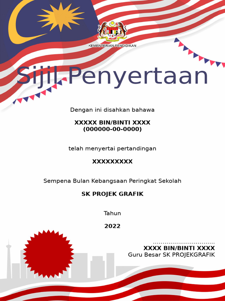 SijilMerdekaProjekGrafik DHIA NURIEMAN | PDF