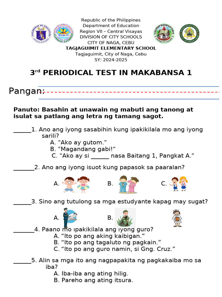 Q3 Makabansa-TQ | PDF