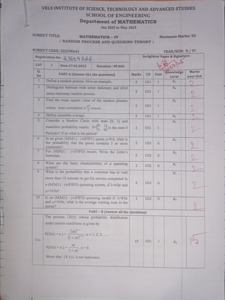 Mathematics-4 AIML A 2yr | PDF