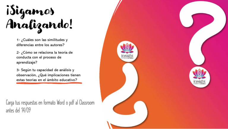 Sigamos Analizando! Conducta y Aprendizaje | PDF