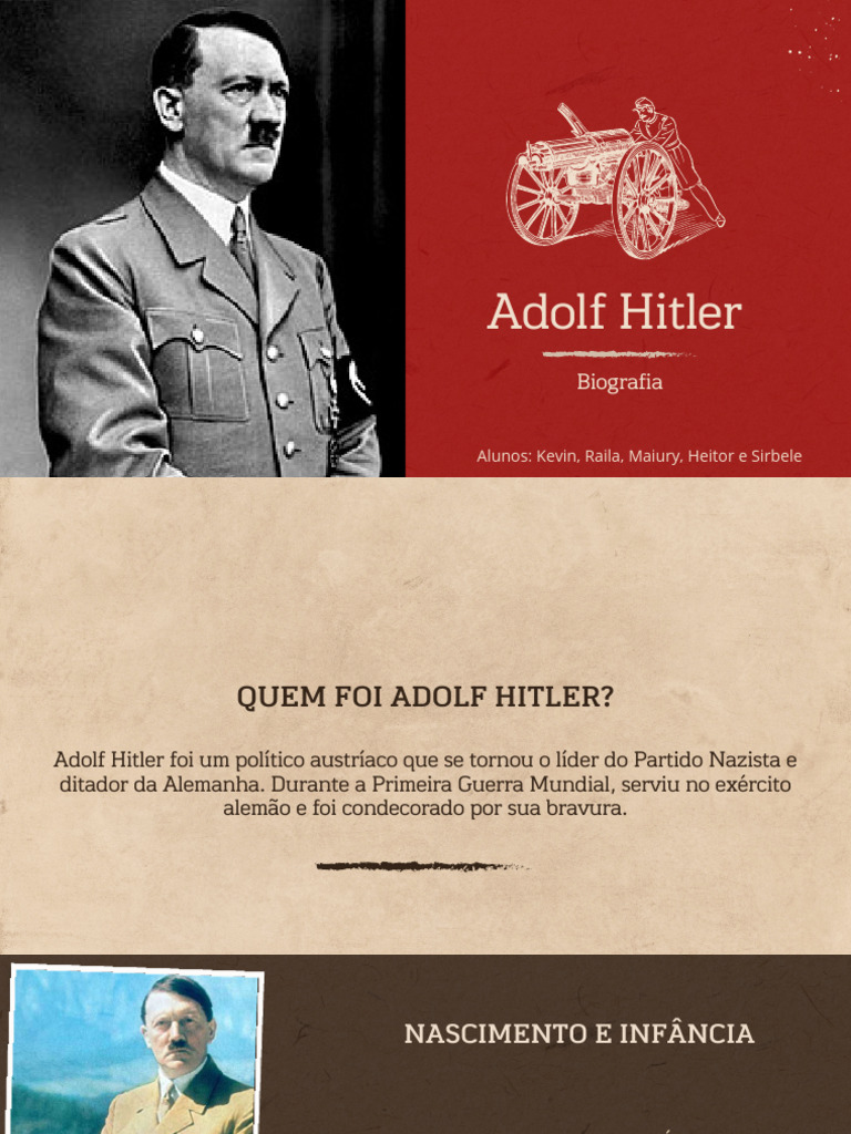 Adolf Hitler: Vida e Impacto Histórico | PDF | Adolf Hitler | Alemanha nazista