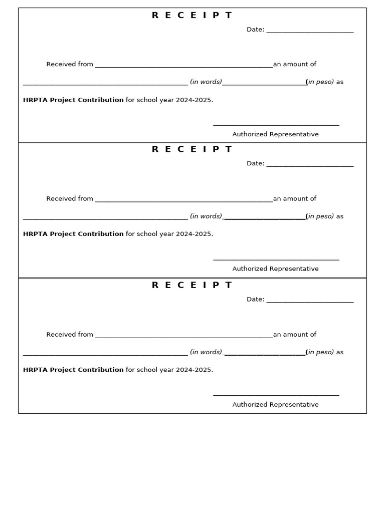 Official Receipt | PDF