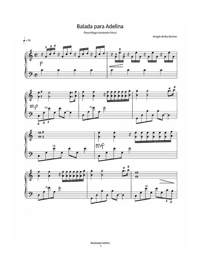 Balada para Adelina | PDF