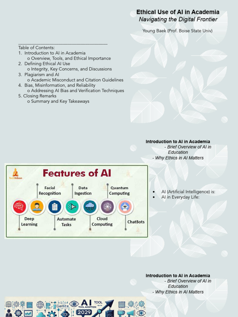 Ethical AI Use in Academia Guide | PDF | Artificial Intelligence ...
