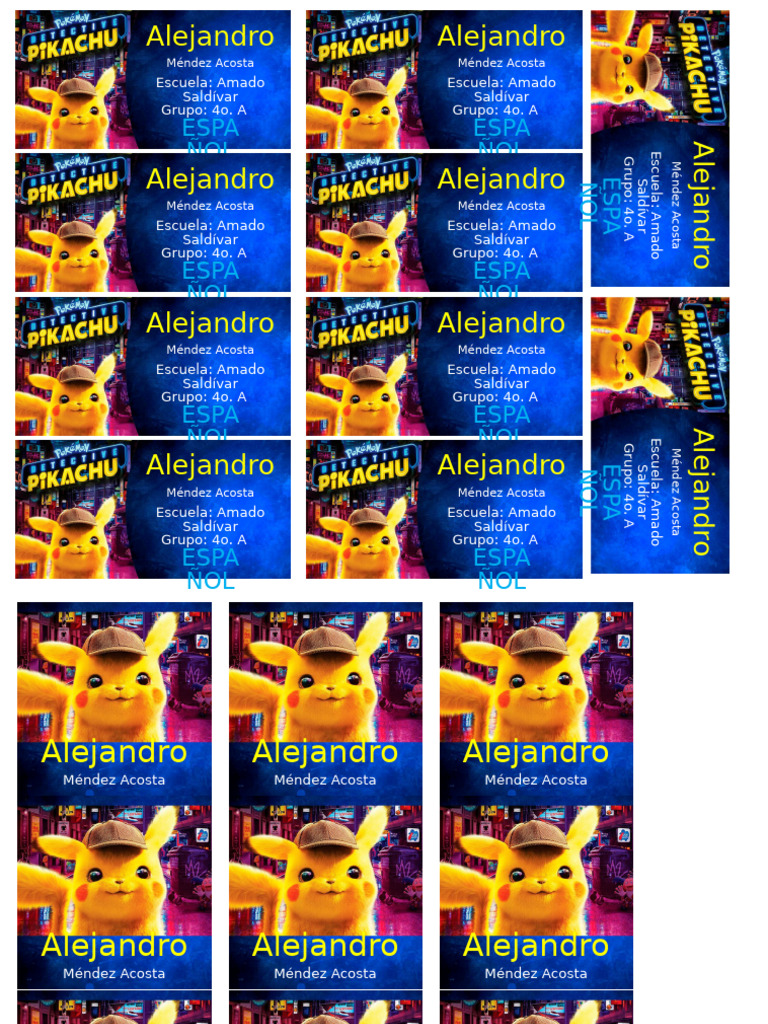 Escolares 2019 Detective Pikachu 2 | PDF