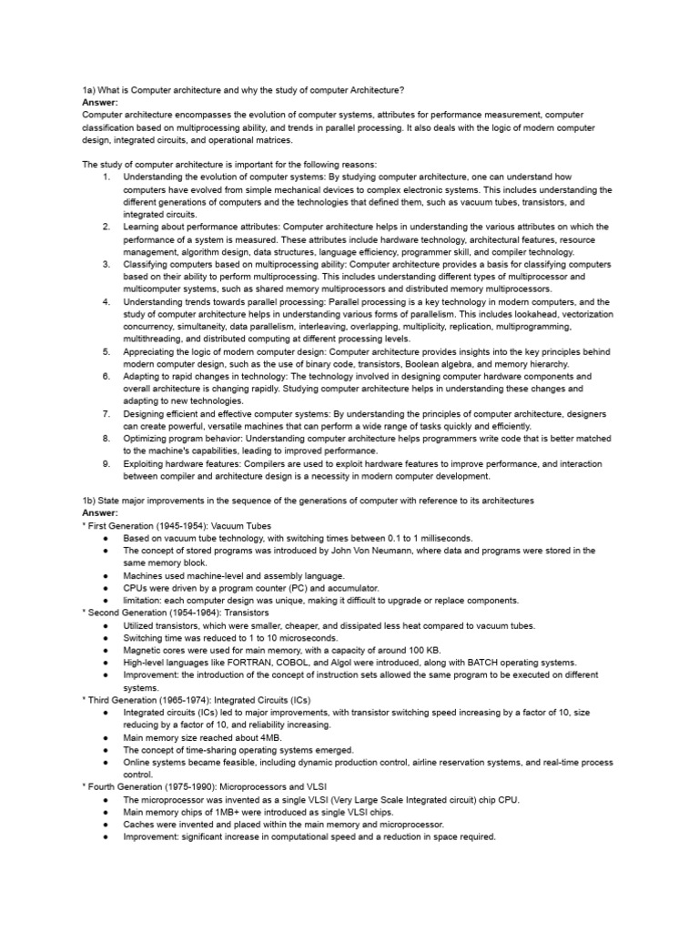CSC 306 22 - 22 Past Questions and Answers | PDF | Central Processing Unit | Parallel Computing