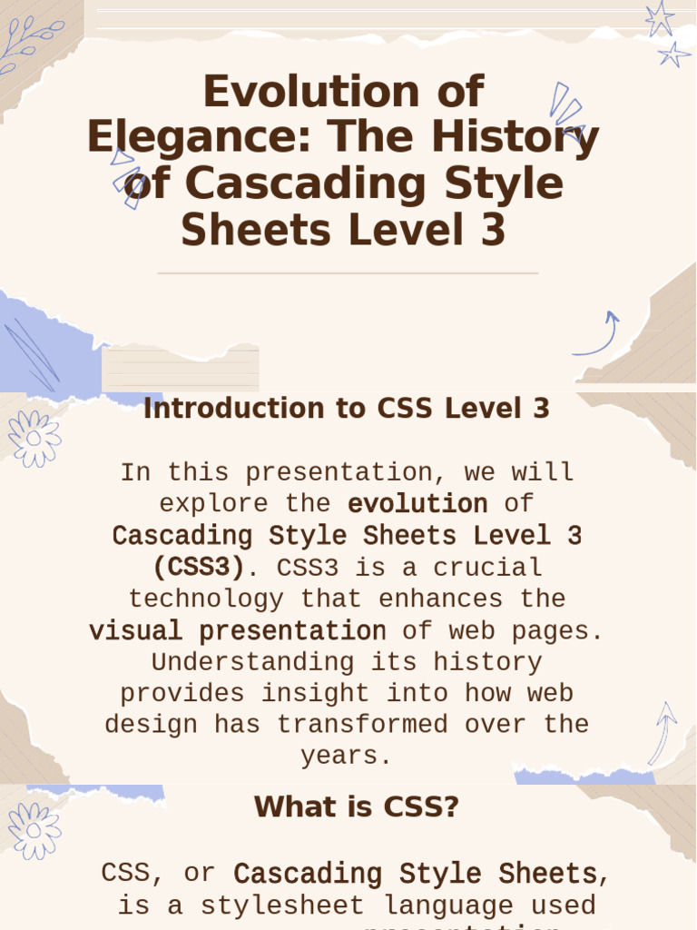 evolution-of-elegance-the-history-of-cascading-style-sheets-level-3 | PDF | Internet | World ...