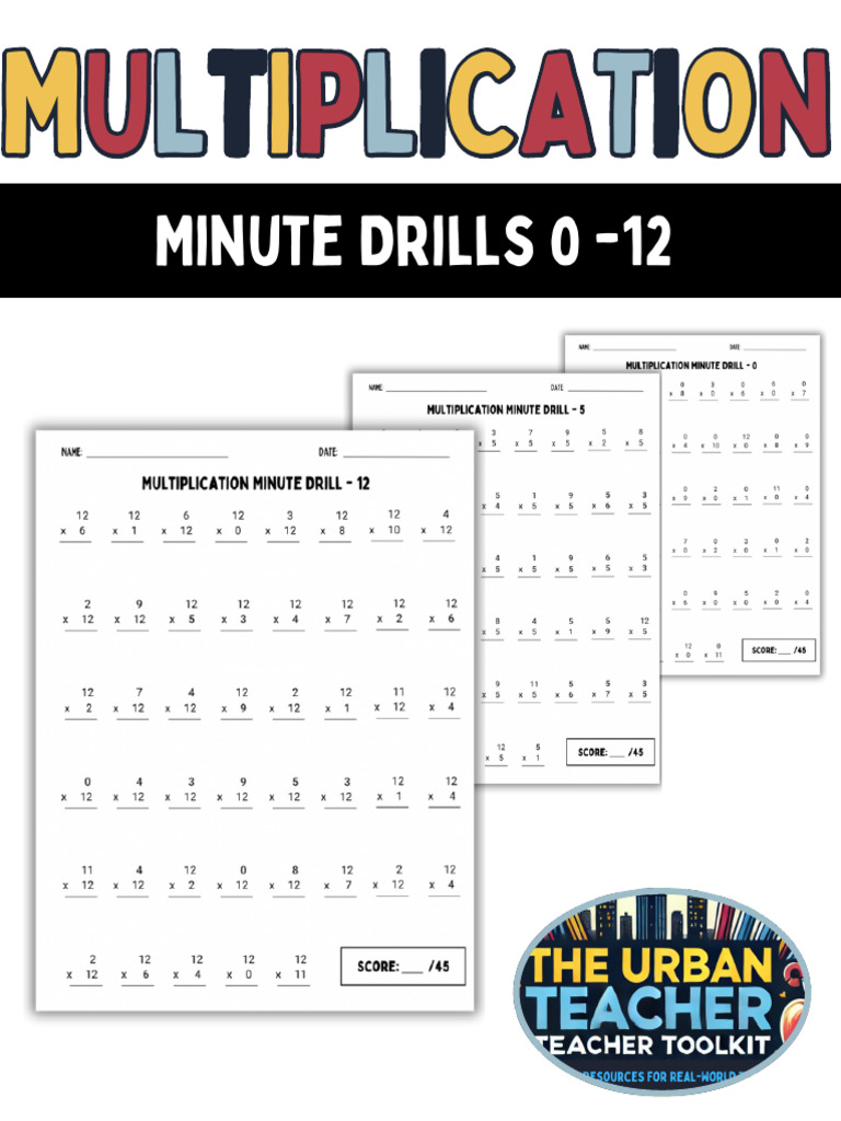 MultiplicationMinuteDrills012-1 | PDF