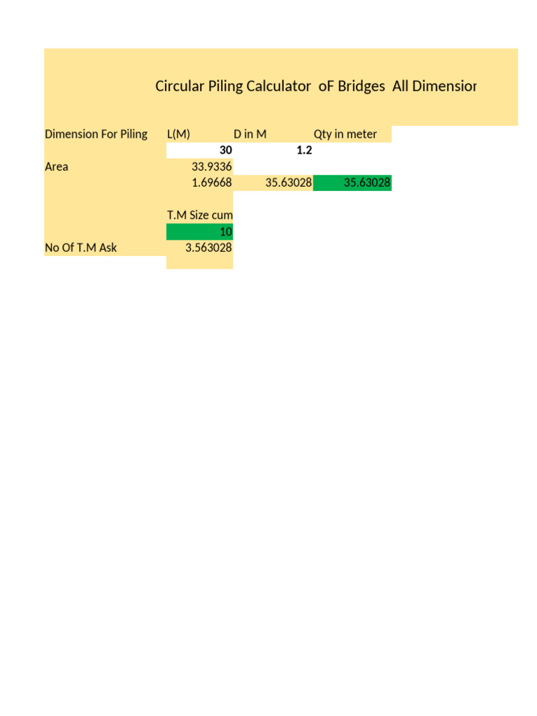 Piling Calculator | PDF