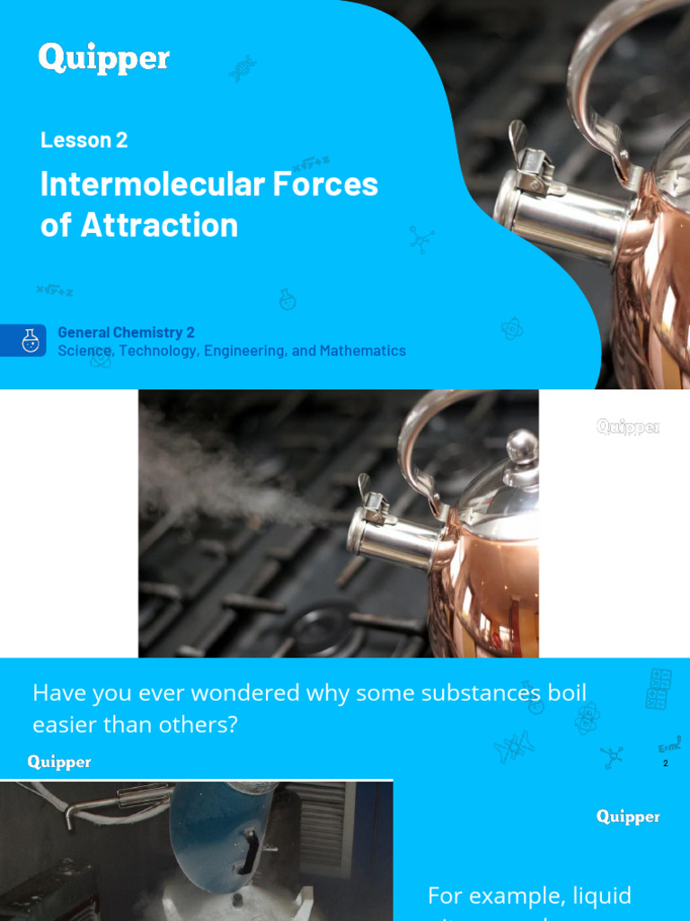 CHEM 2 Types of Intermolecular Forces LEC | PDF | Chemical Polarity ...