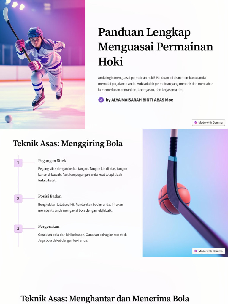 Panduan Lengkap Menguasai Permainan Hoki | PDF