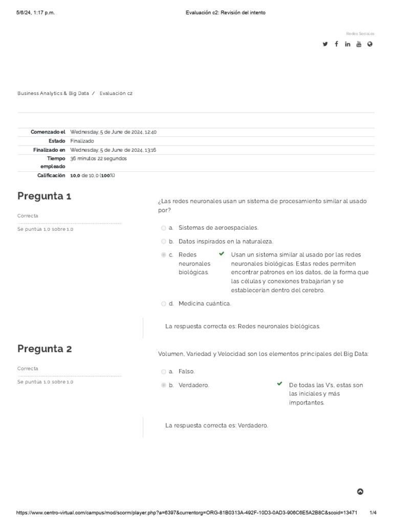 Evaluación Big Data y Business Analytics | PDF | Aprendizaje automático | Big Data