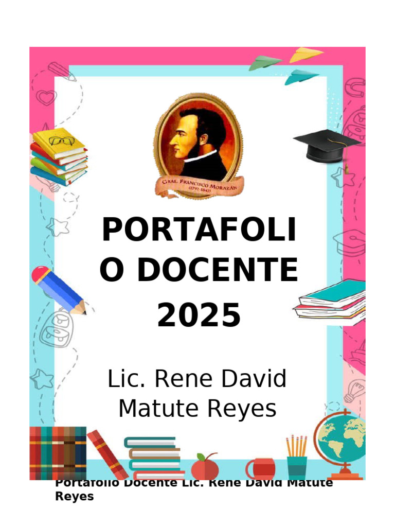 Portafolio Docente de Rene Matute 2025 | PDF | Evaluación | Honduras