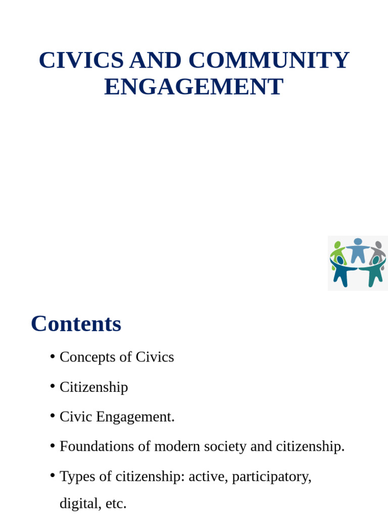 Lect 1. Civics and Citizenship - 122155 | PDF | Citizenship | Civic ...