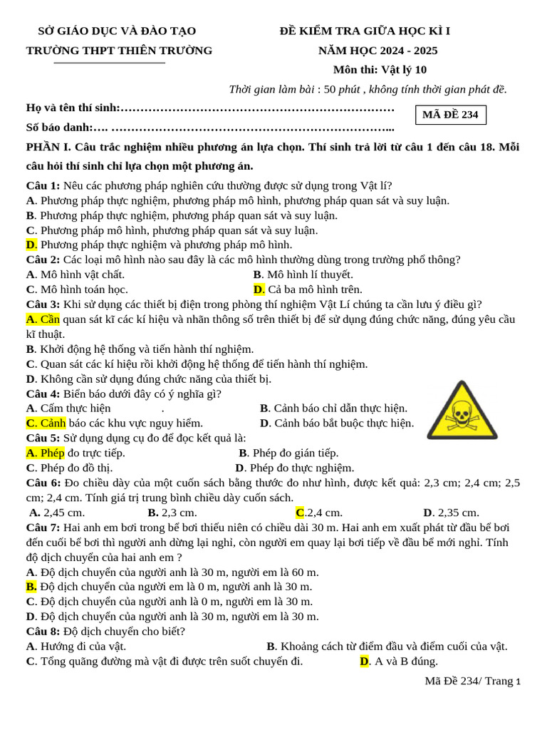 De Khao Sat Chat Luong | PDF