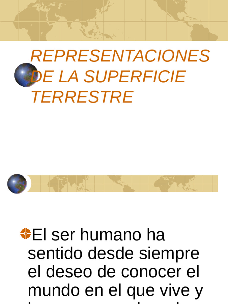 Representaciones de La Superficie Terrestre | PDF | Mapa | Tierra