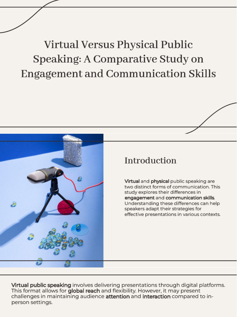Slidesgo Virtual Versus Physical Public Speaking A Comparative Study On ...