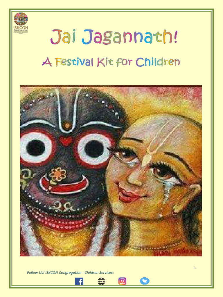 Jagannath Festival Children's Kit | PDF | Bhagavad Gita | Vishnu