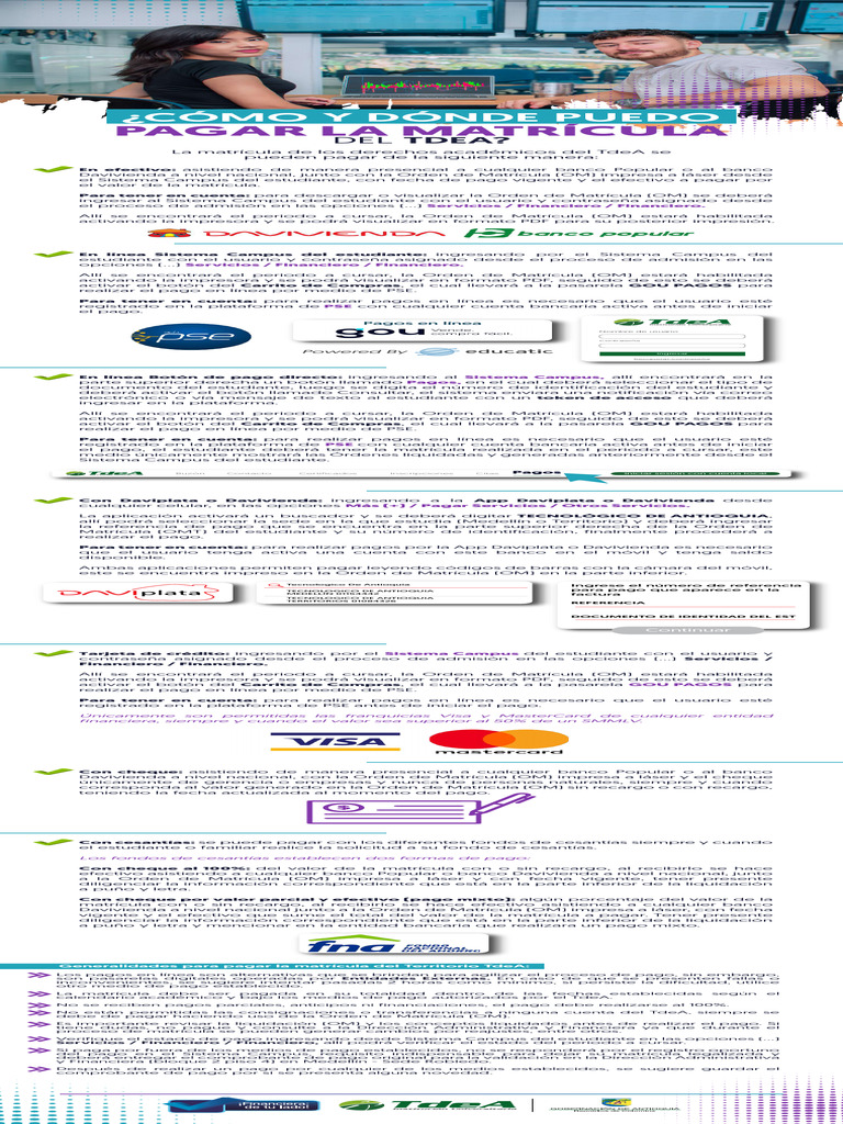 Financiero Infogrfico Matrcula - Compressed | PDF | Bancos | Cheque
